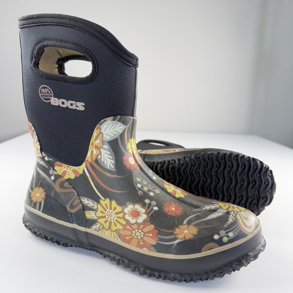Bogs | Shoes | Bogs Classic Mid Autumn Floral Waterproof Insulated ...